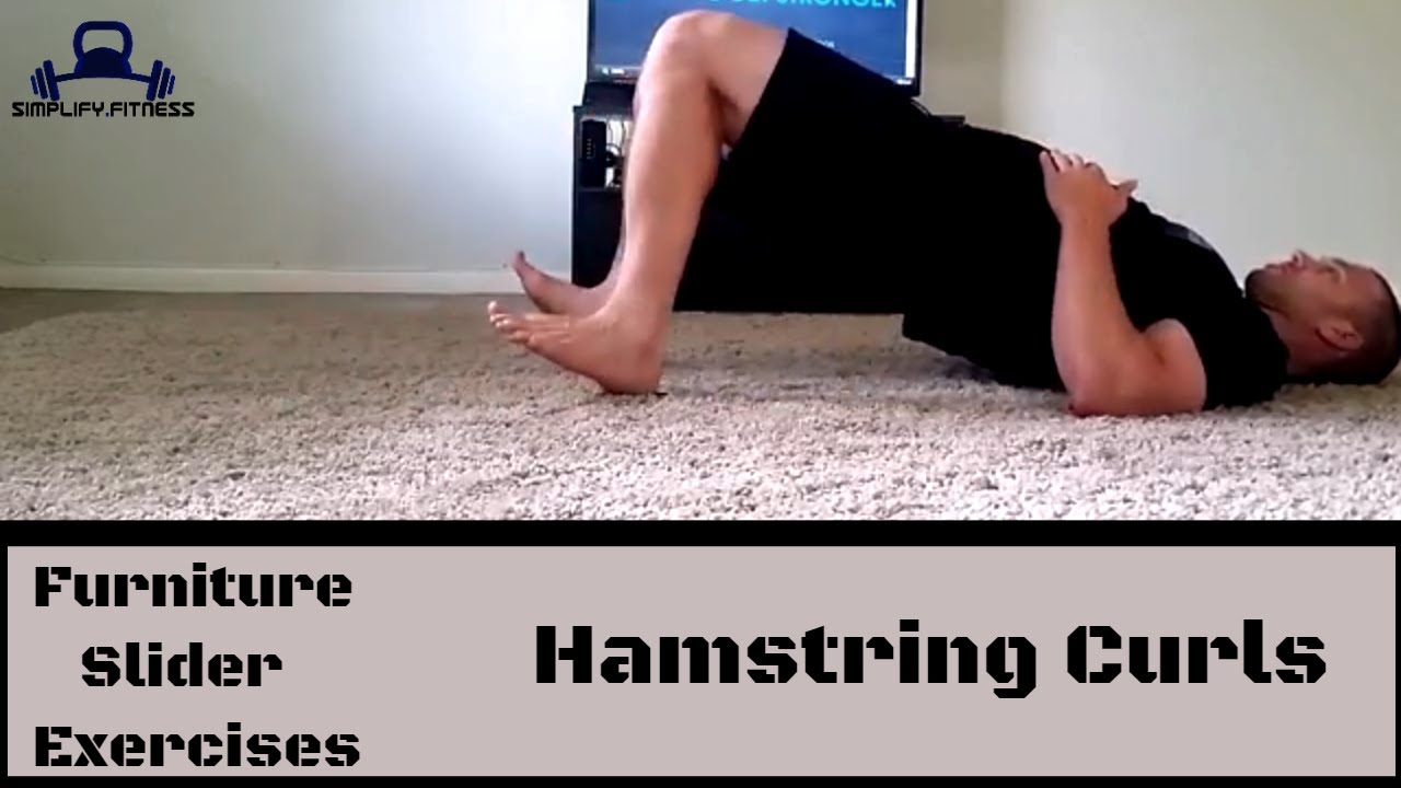 DIY Hamstring Curls (Furniture Slider Exercise) - YouTube