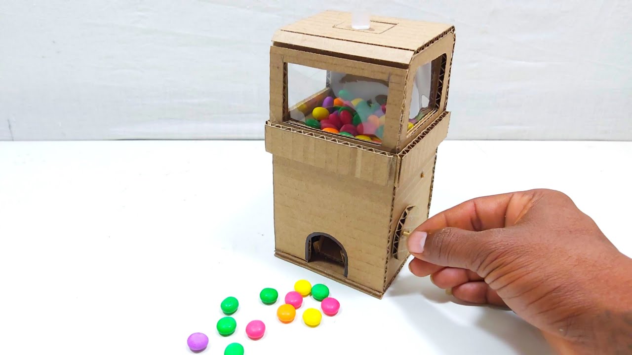 How To Make Candy Dispenser Machine Easy At Home Diy Candy