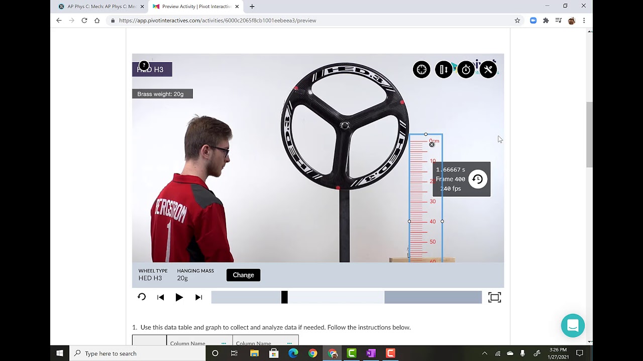 Wheel Accelerated by Hanging Weight CORRECTION - YouTube