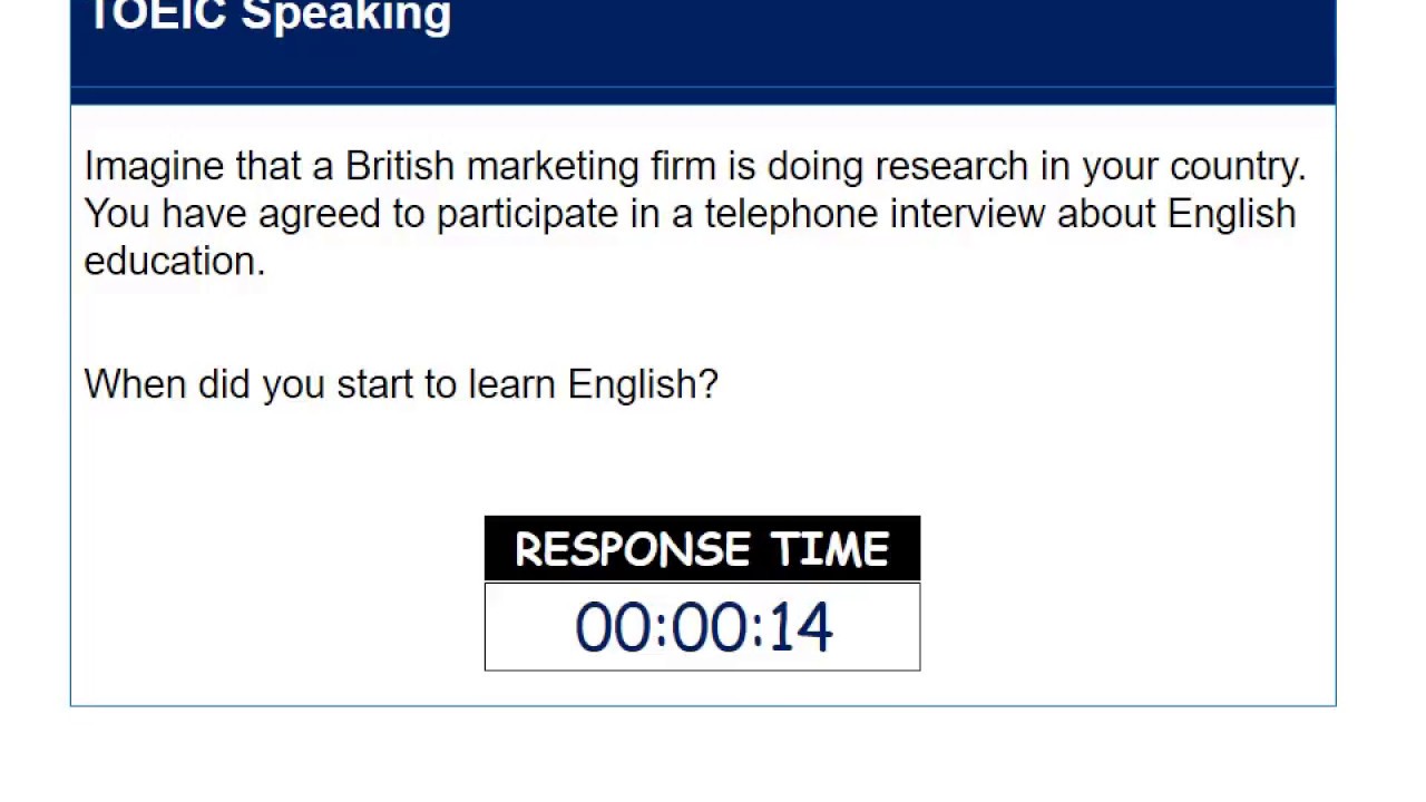 TOEIC Speaking Practice : Part 3 003 - YouTube