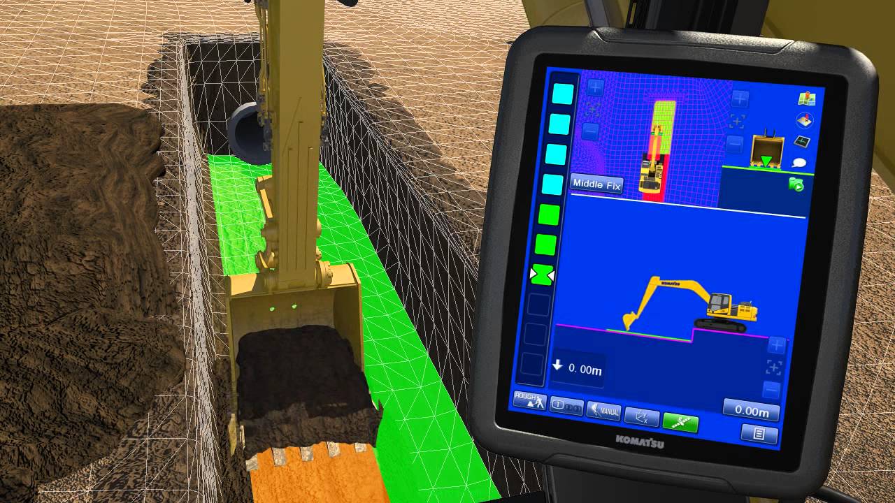 Komatsu IMC (Intelligent Machine Control) - YouTube