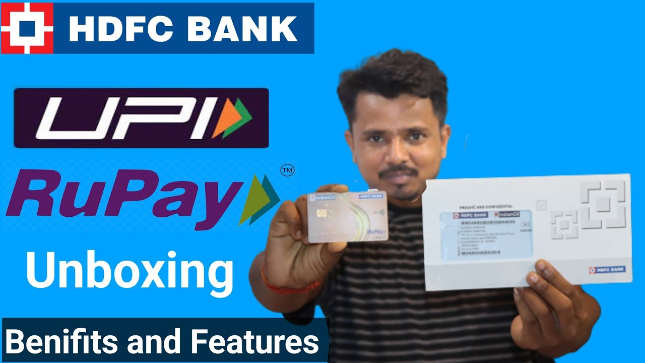 HDFC Bank UPI Rupay Credit Card Unboxing | How to use | Enjoy exclusive ...