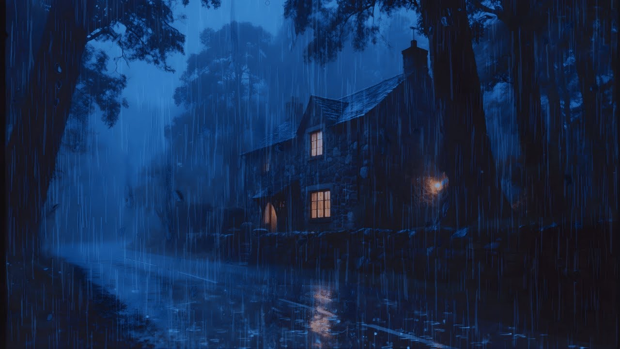 Relaxing Rain Sounds for Deep Sleep Heavy Rain on Roof & Thunderstorm ...