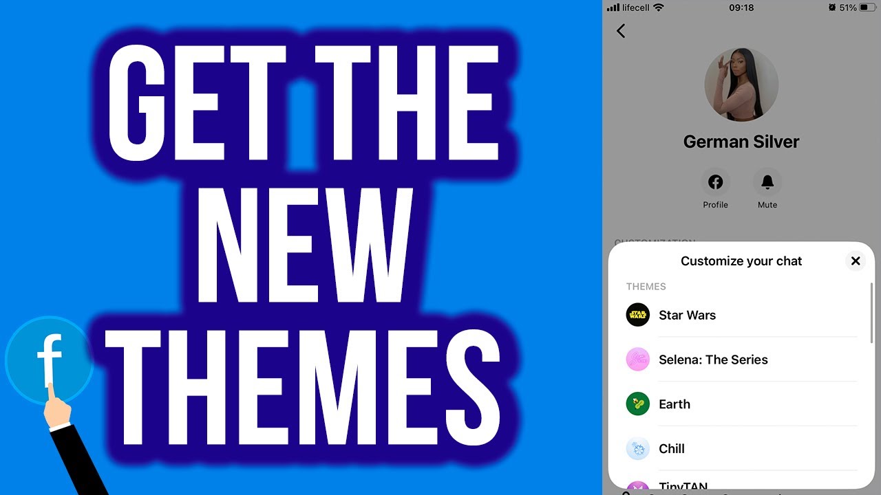How to Get the New Themes on Messenger Facebook - YouTube