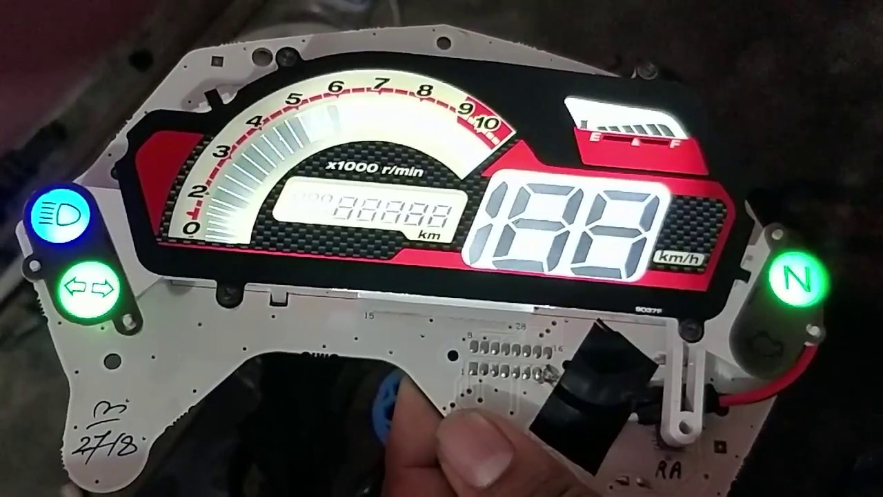 Fz 16 Digital display Changing the Led backlight color to White - YouTube