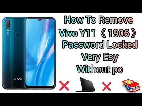 How to remove password vivo y11 (1906) | how to vivo y11 1906 hard reset