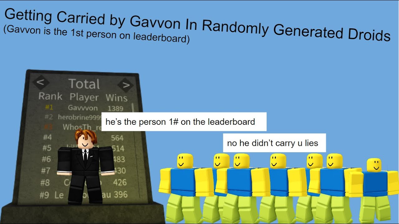 Getting Carried In Randomly Generated Droids | Roblox - YouTube