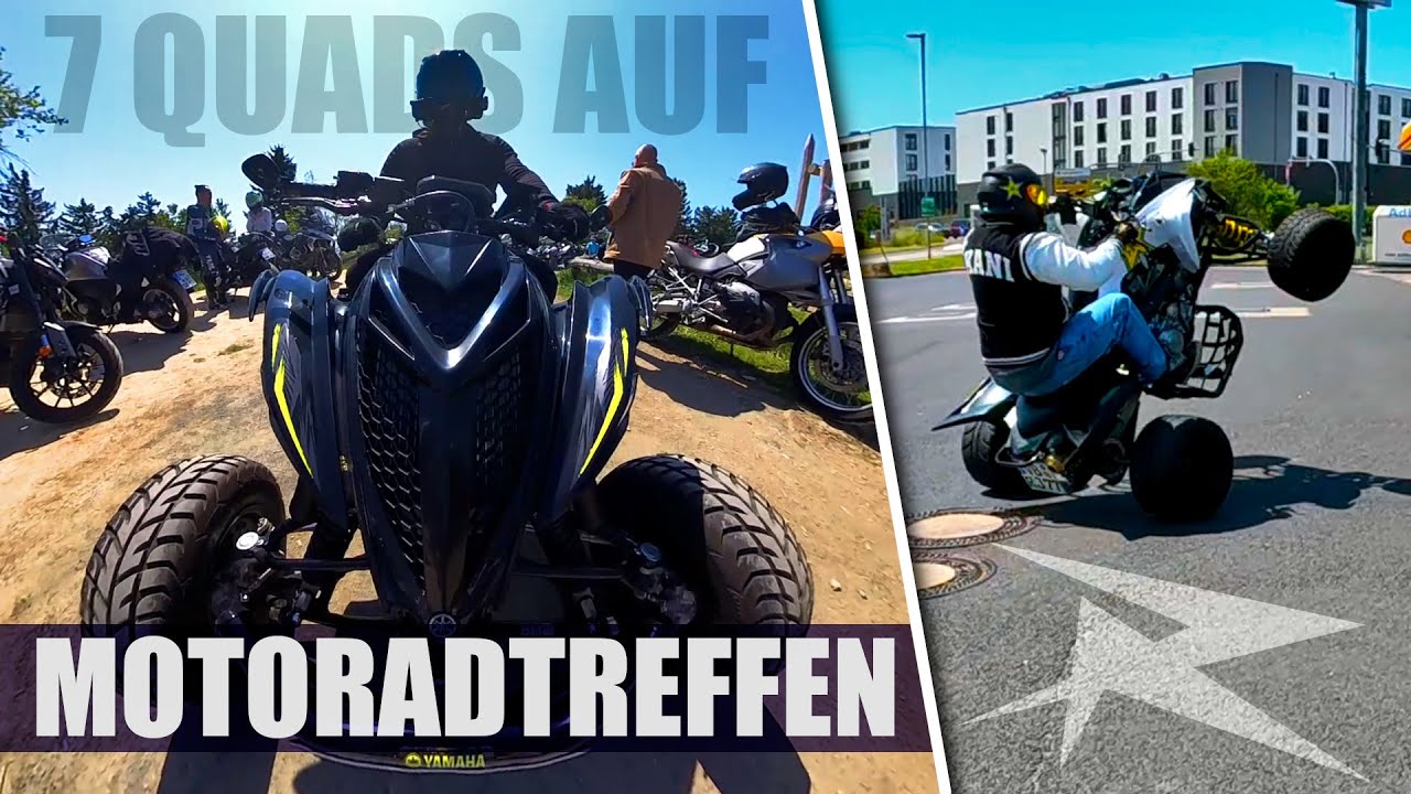Die einzigen Quads am Biker-Treffen! Yamaha Raptor 700R SE - YouTube
