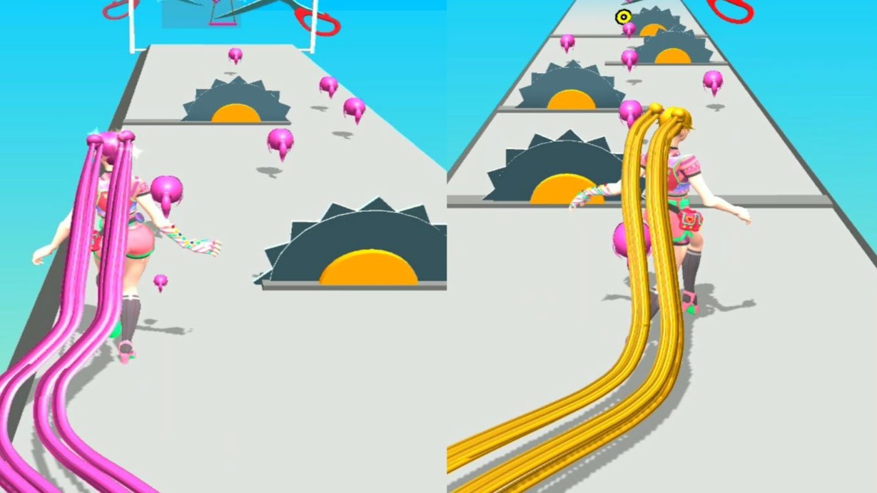 Hair Rush Game All Level Gameplay Android, iOS Walkthrough New Update ...