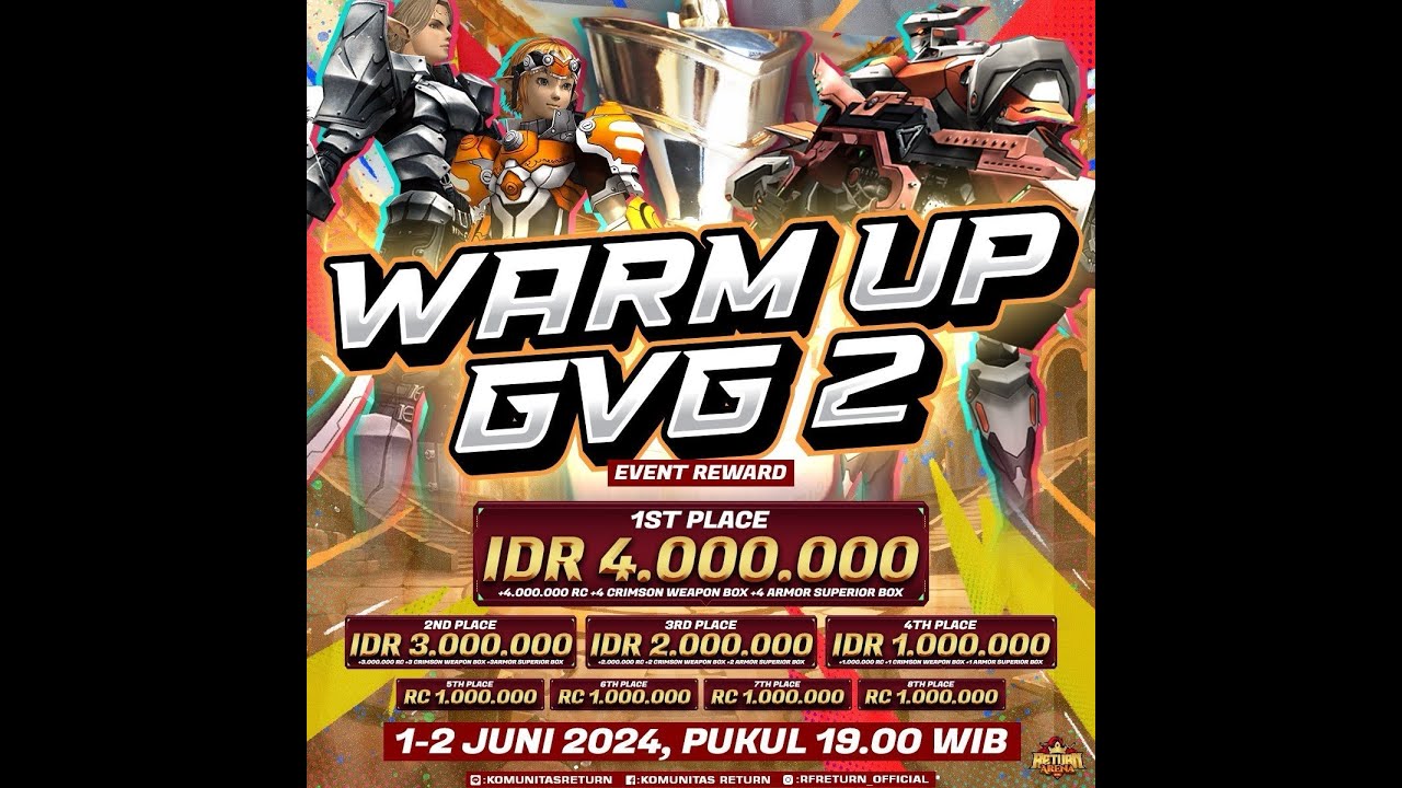 GVG Warm UP 2 RF Return Arena & THE NEXT RL ACC RF RETURN - YouTube