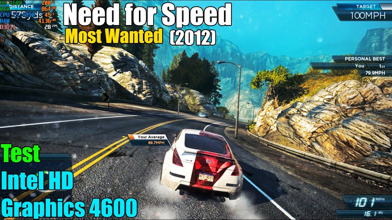 Need for Speed - Most Wanted (2012) Test Intel HD Graphics 4600 - YouTube
