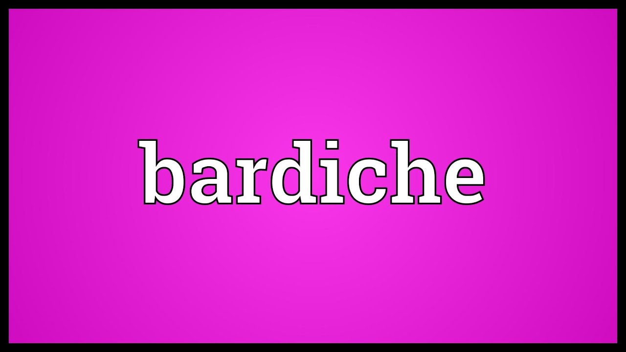 Bardiche Meaning - YouTube