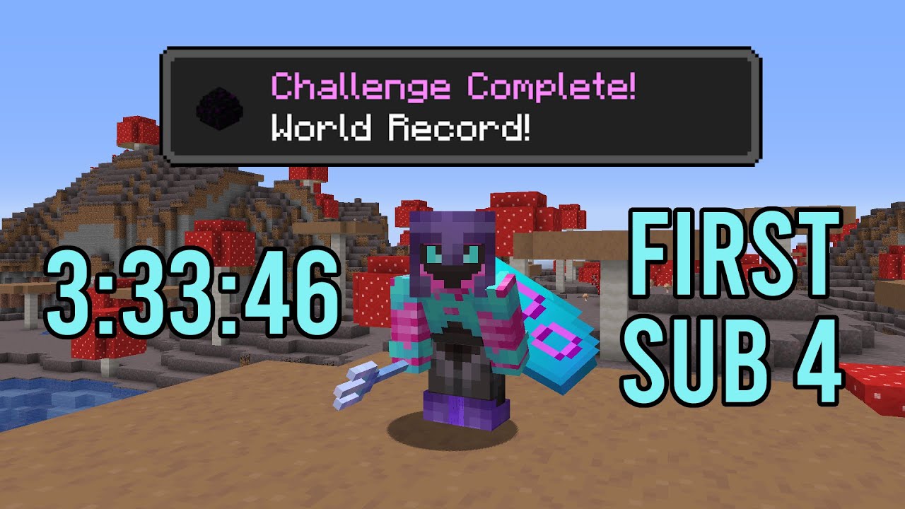 Minecraft All Advancements Sub 4 Run - YouTube