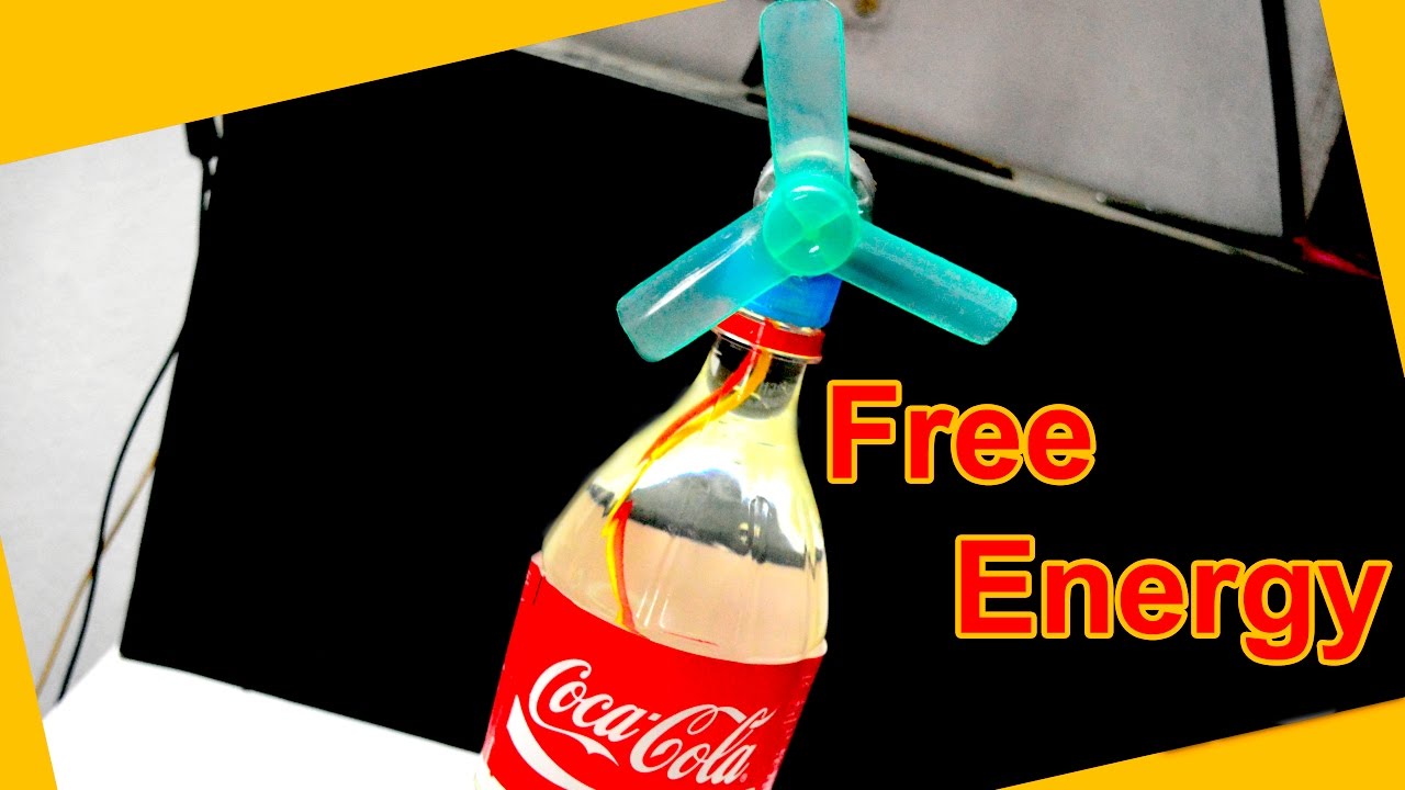 How to make Air Generator at home using Coca Cola Bottle- Green Energy ...