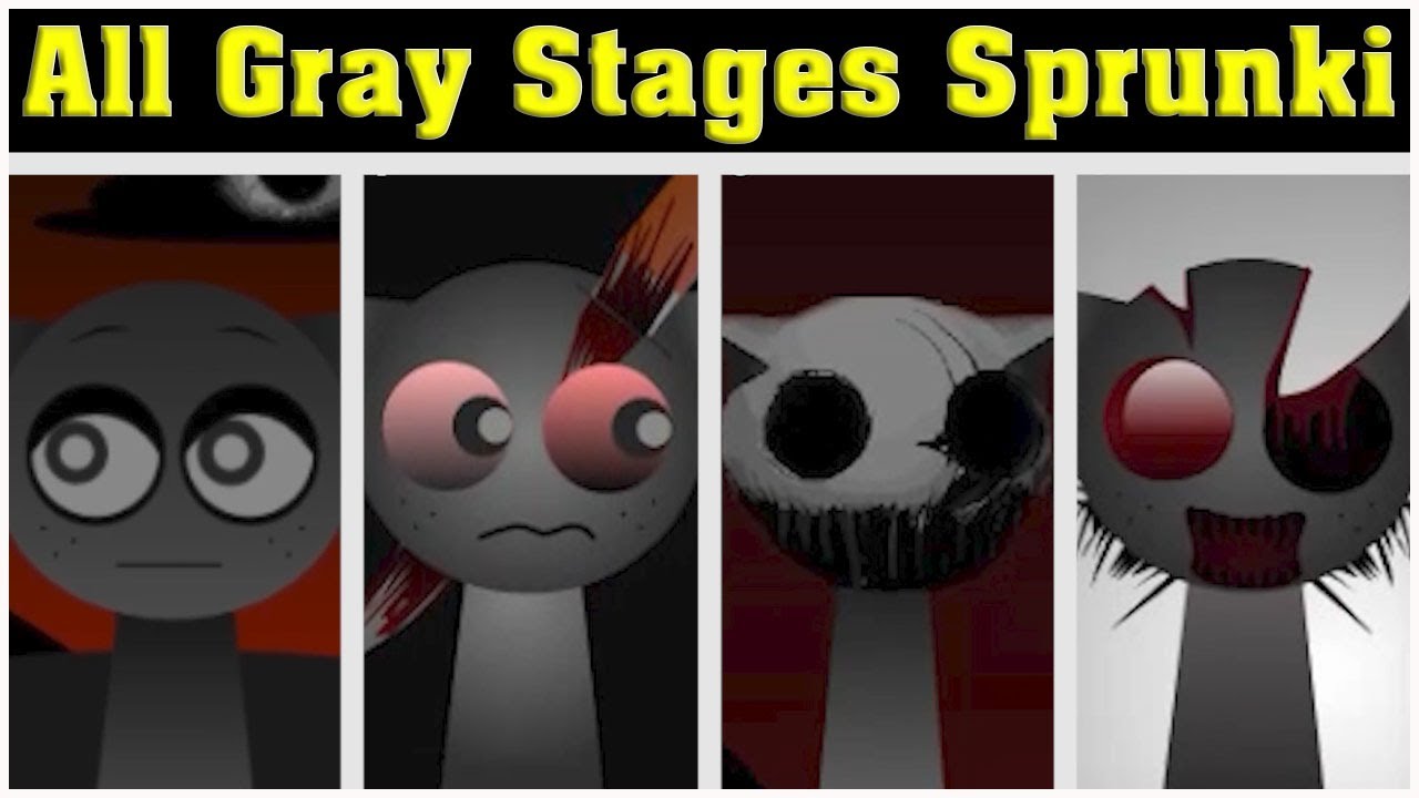 Sprunki - incredibox - All Gray in stages SPRUNKI | Fairy Lac - YouTube