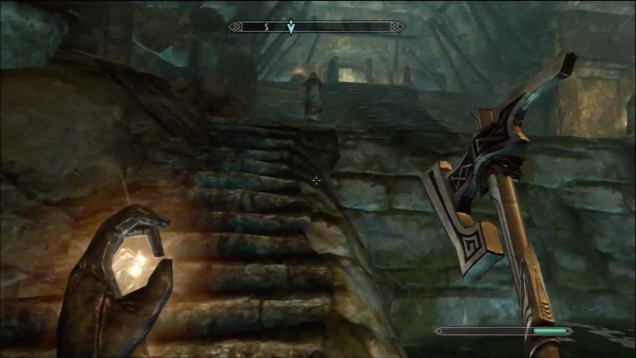 Skyrim Dragonborn #13 - Headwaters of Harstrad, Bristleback Cave ...