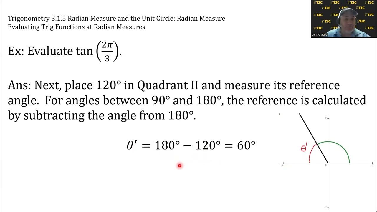 Trigonometry Video 3.1.5 Evaluating Trig Functions at Radian Measures ...