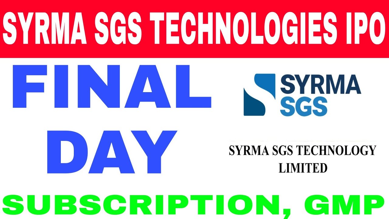 Syrma sgs technologies ipo | syrma sgs technologies ipo review | Syrma ...