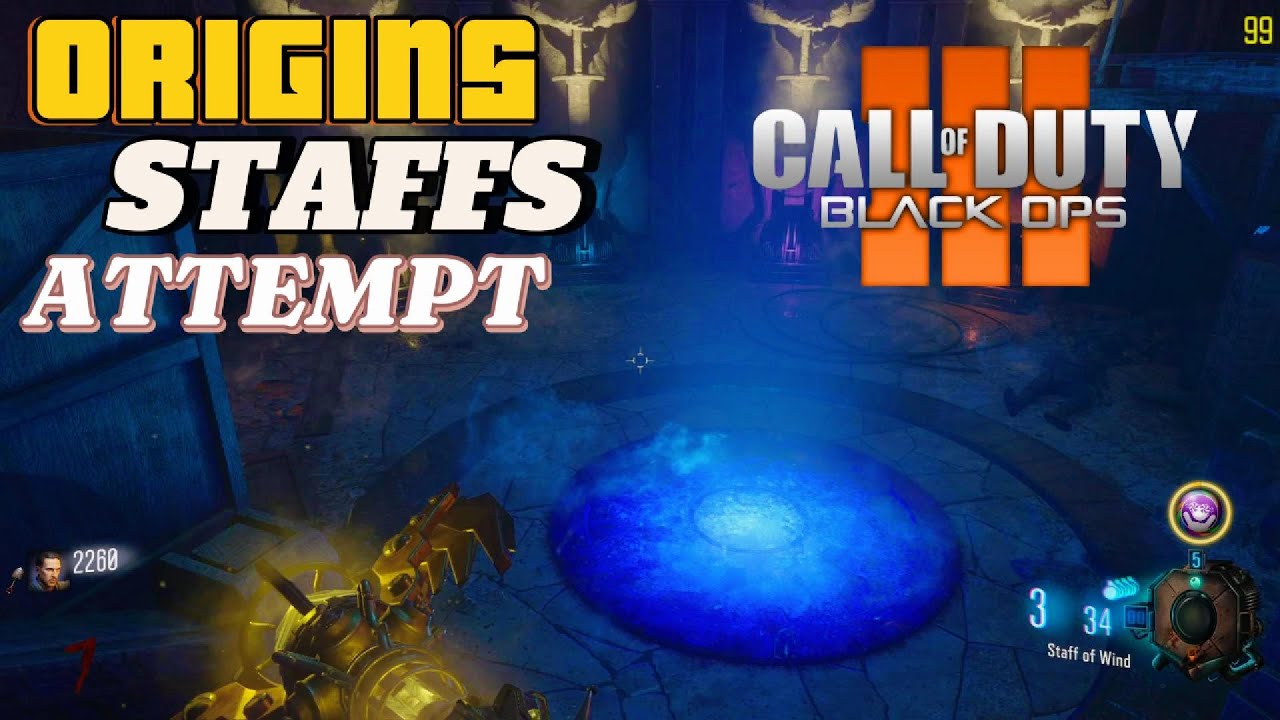 Trying to get all staffs in Origins | Call of Duty BO3 Zombies - YouTube