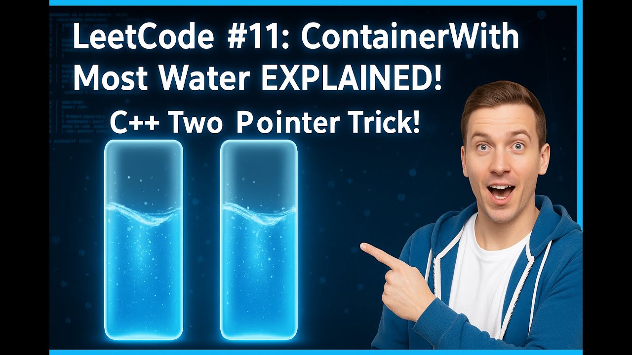 🧠 C++ LeetCode Solution – Max Area (Container With Most Water) | Step-by-Step Explanation - YouTube