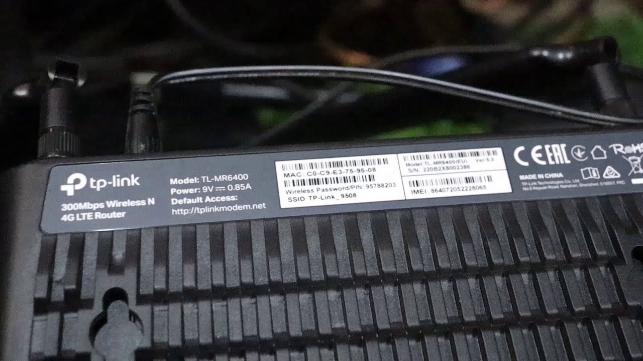 Resetting TP-Link TL-MR6400 WiFi Password Tutorial - YouTube