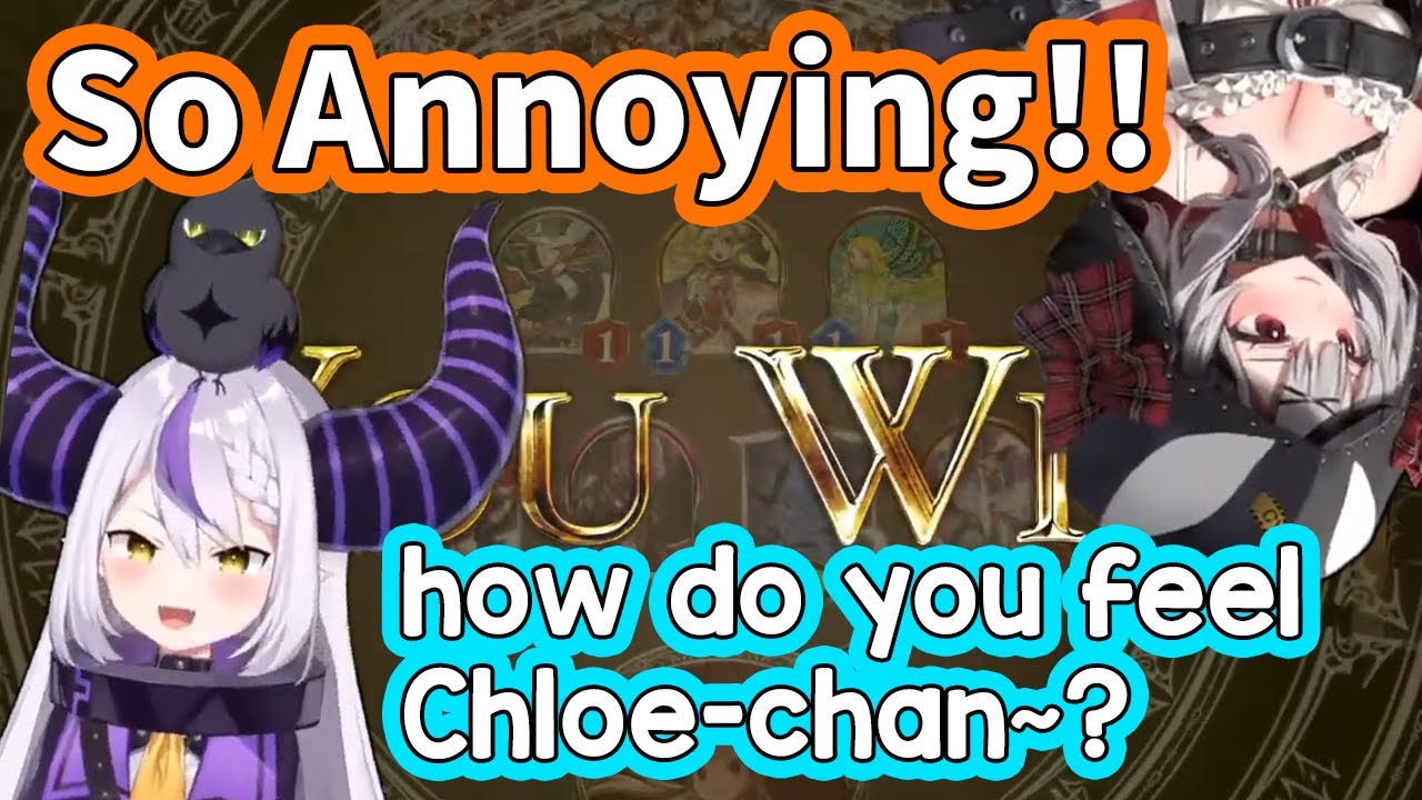 Laplus being a Complete Kusogaki when she beats Chloe [ENG Subbed ...