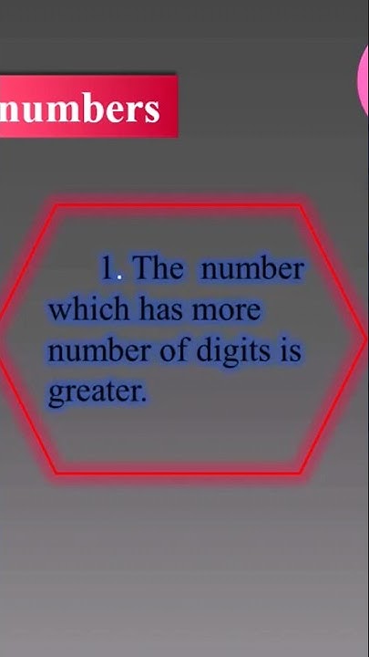 How to compare large numbers Rules #how #cbse #youtube #learn#youtube shorts - YouTube
