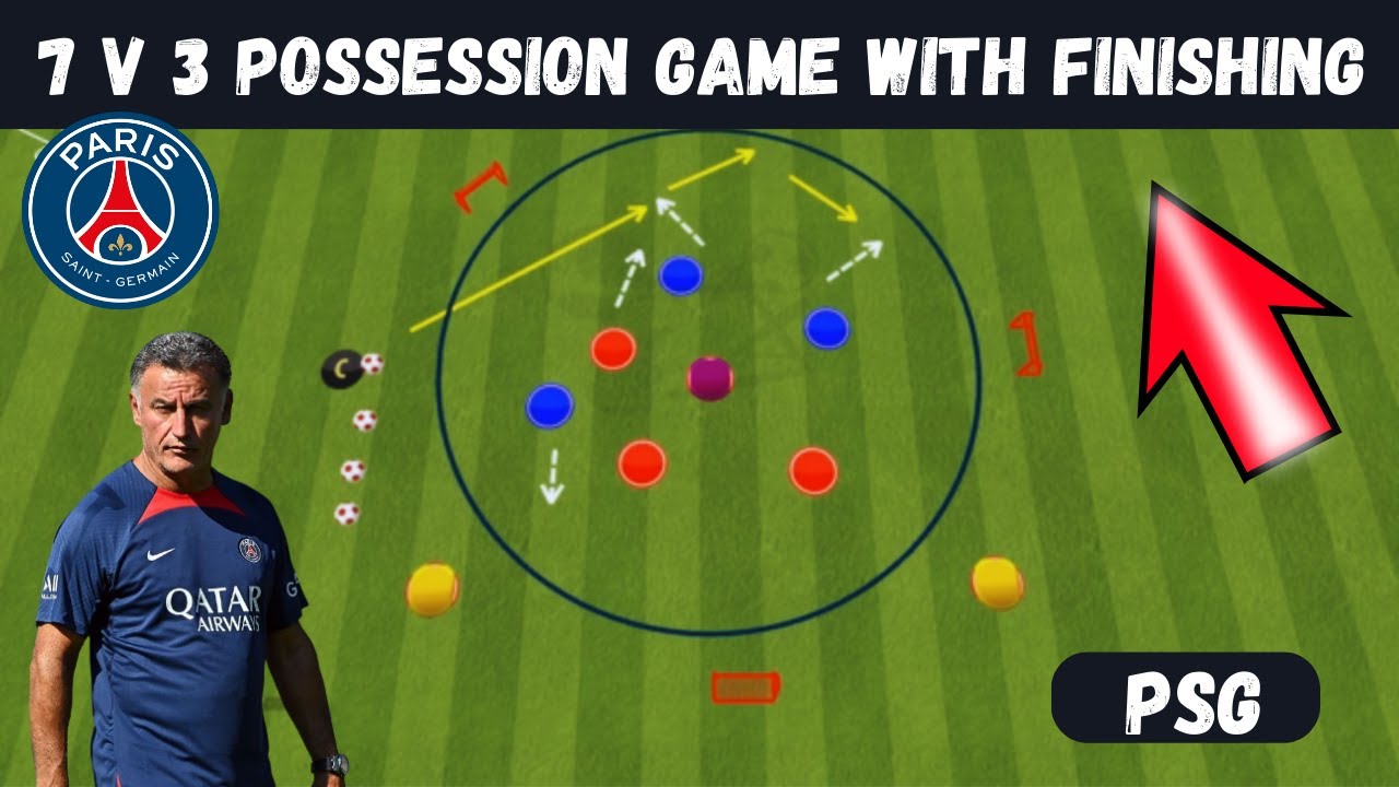7 v 3 Possession Game With Finishing / PSG - YouTube
