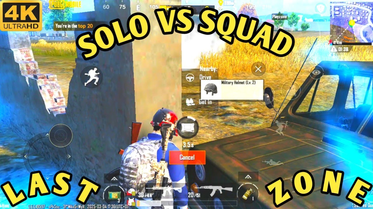 LAST ZONE | Solo Vs Squad | PUBG Mobile GamePlay Day - 34 | Bread - YouTube