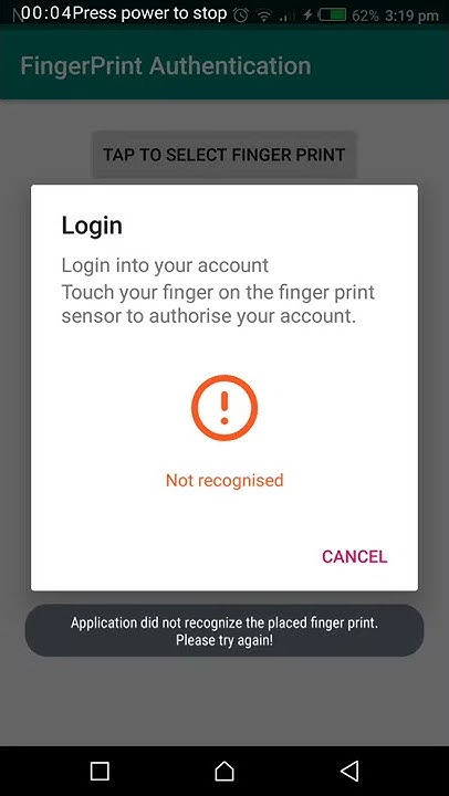 Android Biometric Fingerprint Authentication Example Tutorial - YouTube