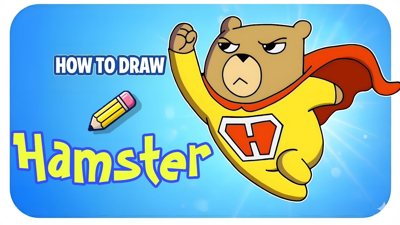how to draw Hamster from Hamster and Gretel step by step. - YouTube