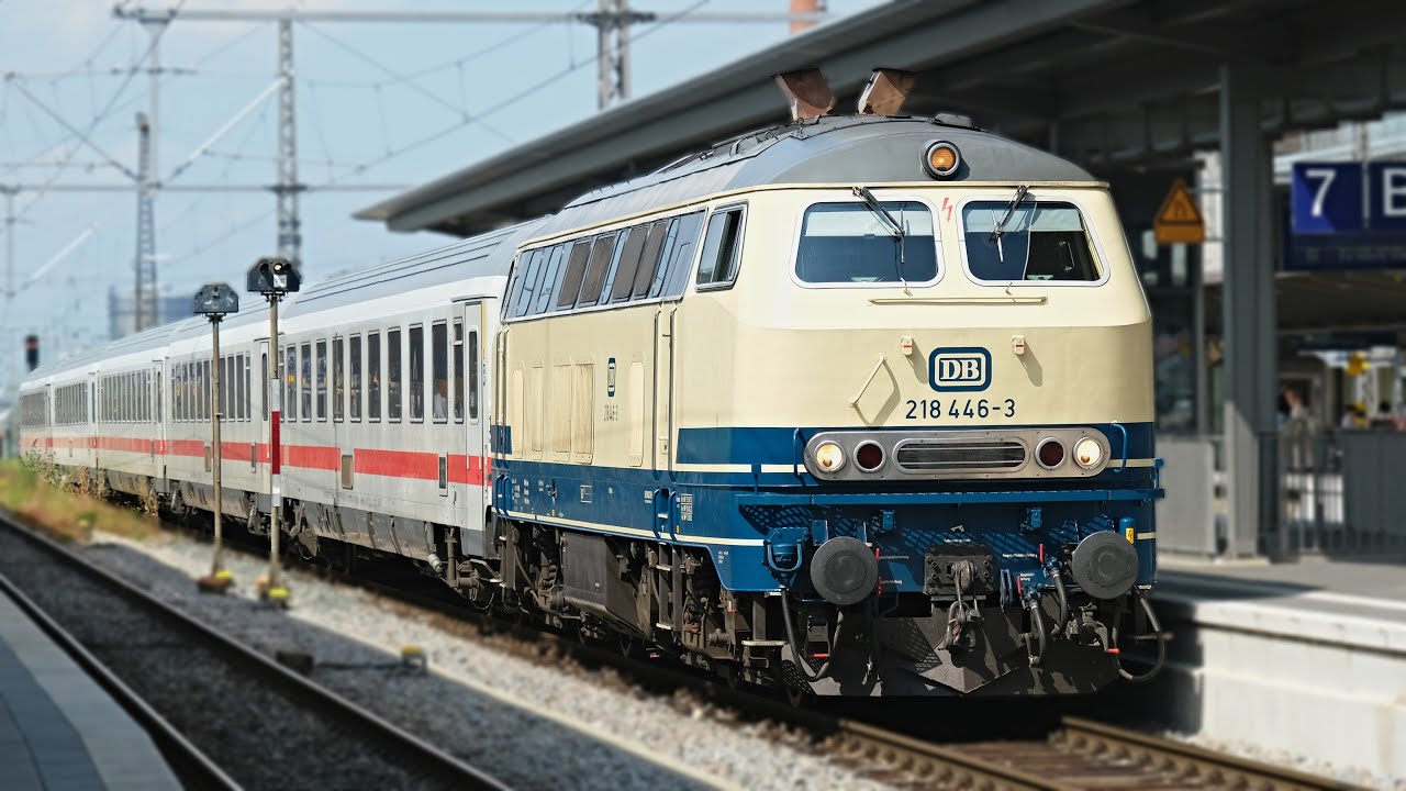 DB 218 446 IC 2085 NEBELHORN (Hannover Hbf Oberstdorf) Augsburg Hbf ...