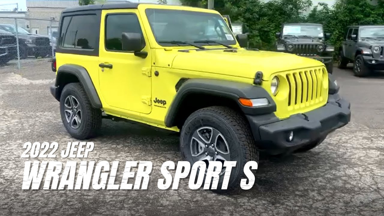 Jeep Wrangler 2022 2 Door Yellow