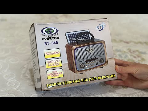 Everton RT-849 | Şarj Derdi Yok! Güneş Enerjili Bluetooth Radyo 🎶