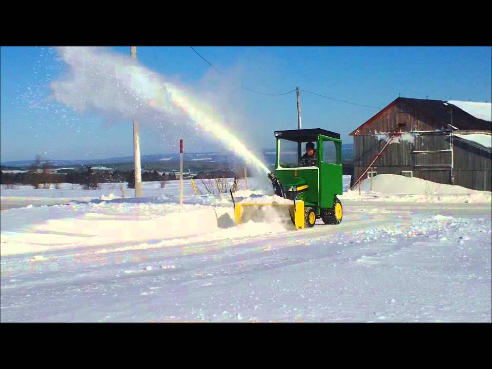 john deere x530 snowblower part 2 - YouTube