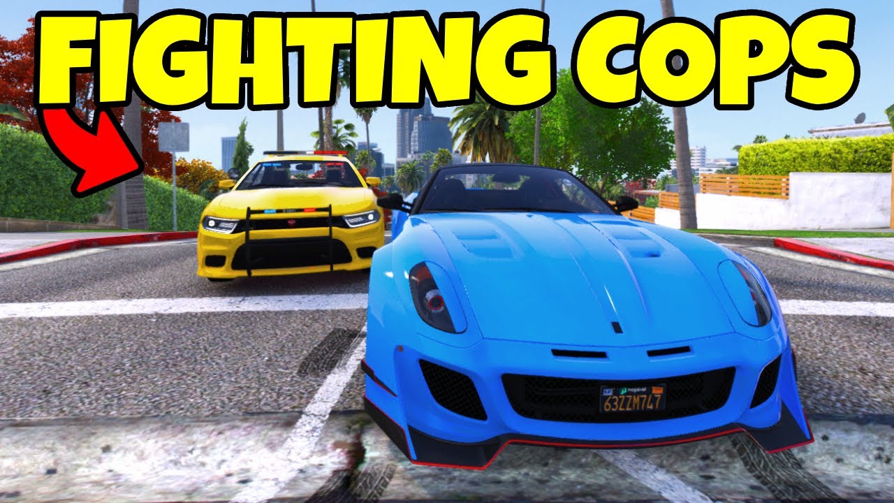 Escaping Cops After Blamming PD in GTA 5 RP - YouTube