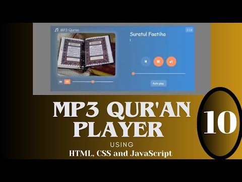 10 - Build an MP3 Qur'an Player with HTML, CSS, and JavaScript | Coding ...