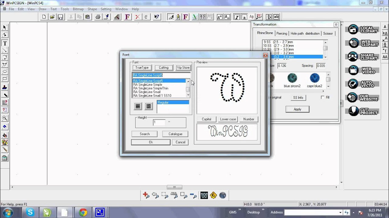 RA Script Fonts in Winpc - YouTube