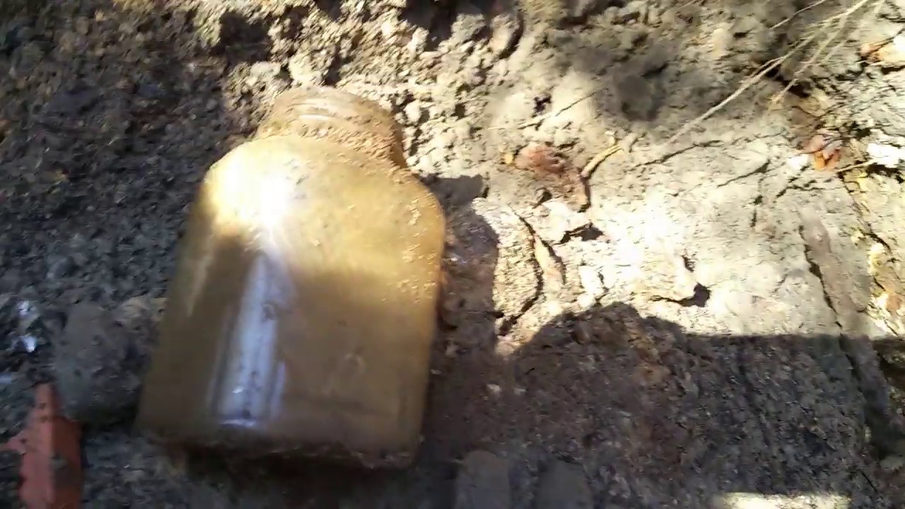 digging old bottles - YouTube
