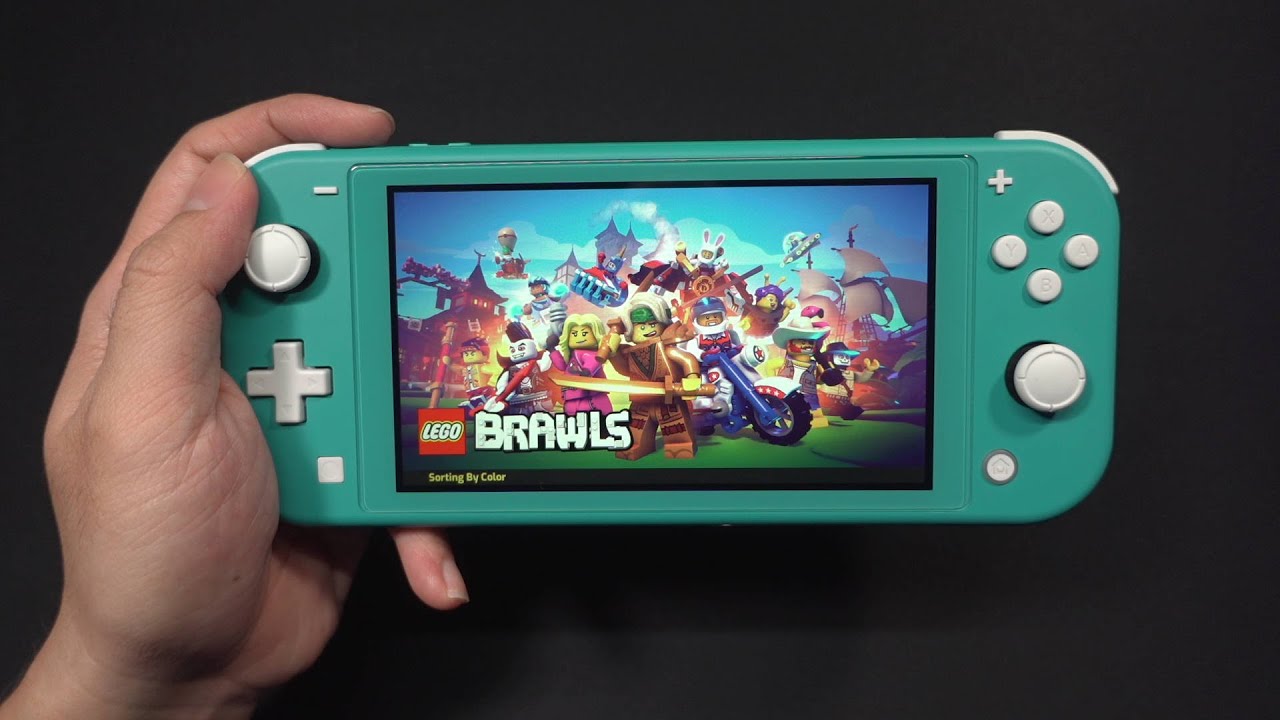 LEGO Brawls Gameplay On Nintendo Switch LITE - YouTube