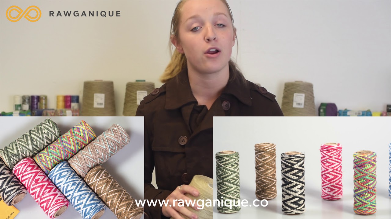 Organic Hemp Twines Yarns By Rawganique.co - YouTube