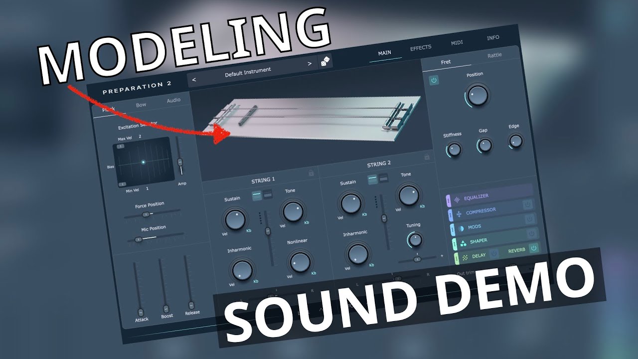 Physical Audio Preparation 2 Sound Demo, A Physical Modeling ...