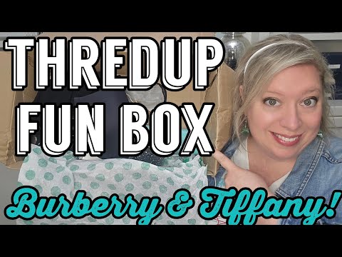 BURBERRY 😍 TIFFANY in this Thredup Fun Box Unboxing! #mysterybox