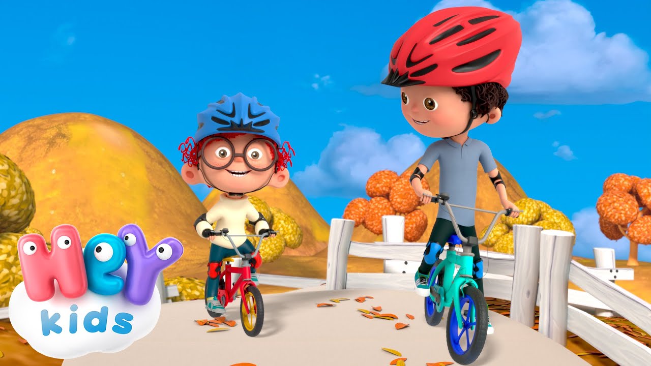 I love to ride my bicycle! 🚲 | Song for Kids | HeyKids Nursery Rhymes ...