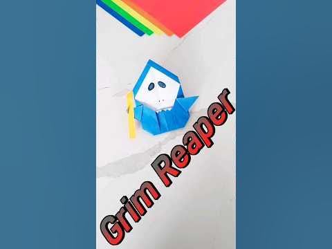 How to Make Paper Grim Reaper Origami #papercraft #origami # ...