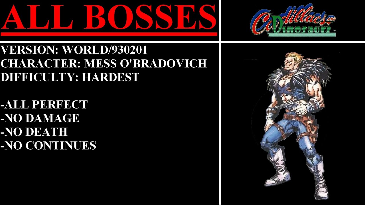 Cadillacs and Dinosaurs [World] (Arcade) - (All Bosses | Hardest ...