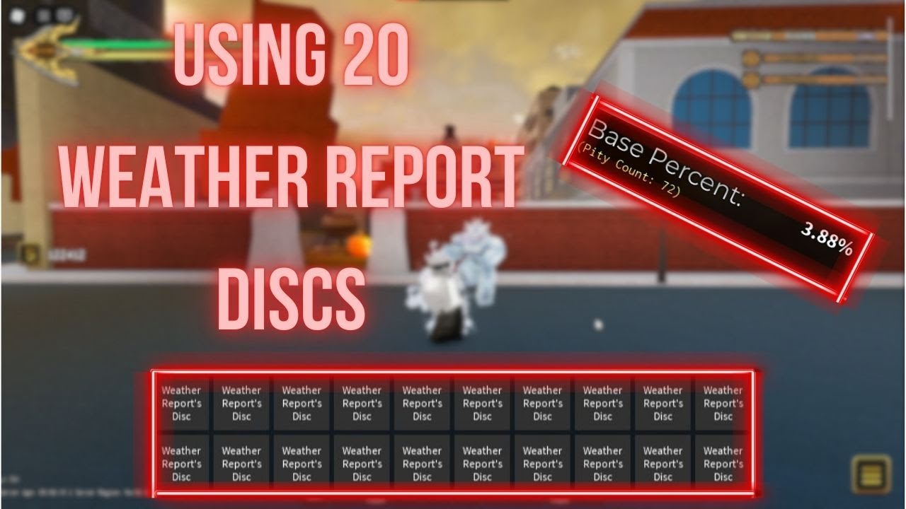 [YBA] USING 20 WEATHER REPORT DISCS... - YouTube