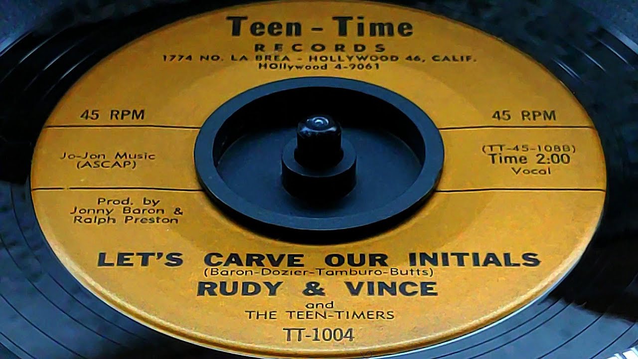 Rudy & Vince - Let's Carve Our Initials (1962) HD - YouTube