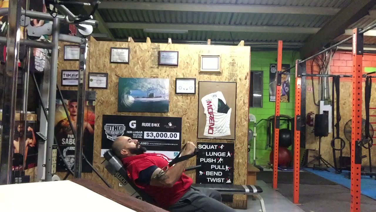 One arm cable incline press - YouTube