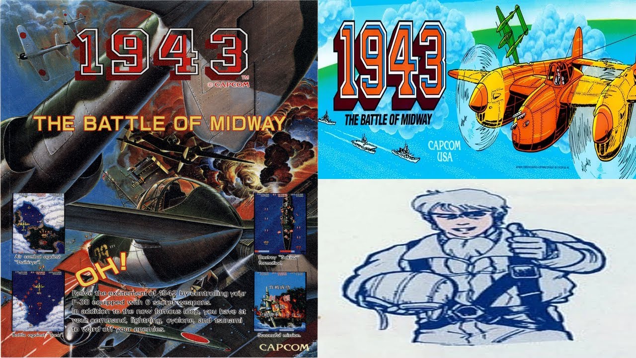 1943 - The Battle of Midway - USA - Lockheed P 38 Lightning - Arcade Playthrough - YouTube